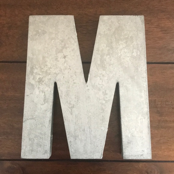 Anthropologie | Accents | Metal M Wall Art | Poshmark